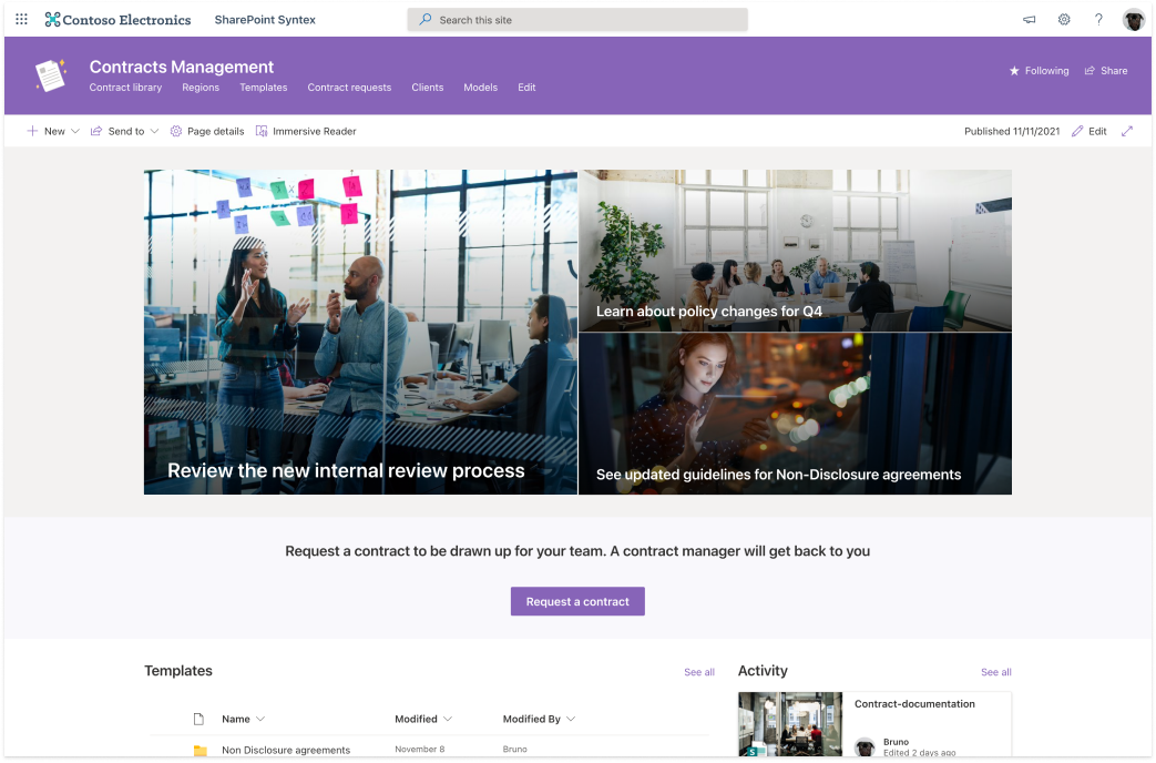 Contracts Management | PnP Syntex Samples